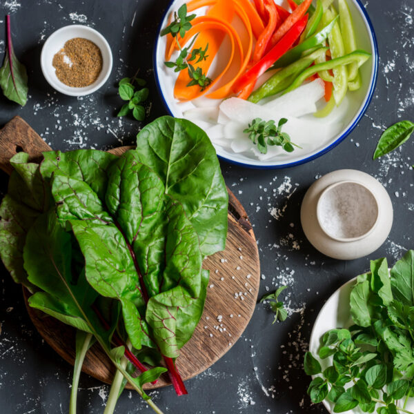 Vibrant Swiss Chard Rainbow Wraps Recipe | Serena Loves